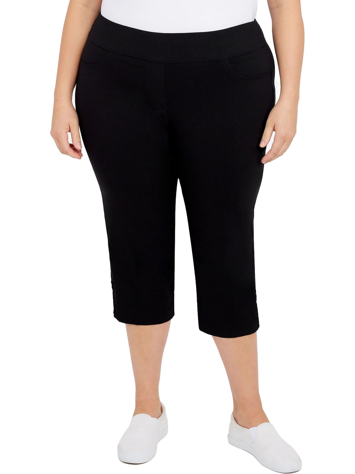 Hearts of Palm Womens Plus Pull On Stretch Capri Pants - Walmart.com