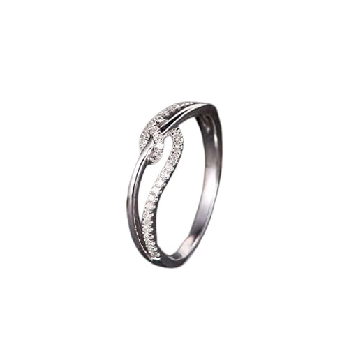 HeartsAndYou 1ct Round Cut Moissanite Split Shank Knot Statement ...