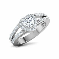HeartsAndYou 2ct Heart Cut Moissanite Engagement Ring for Women Heart ...