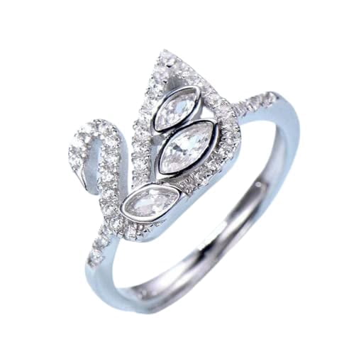HeartsAndYou 3.5ct Marquise Cut Moissanite Duck Swan Engagement Ring ...