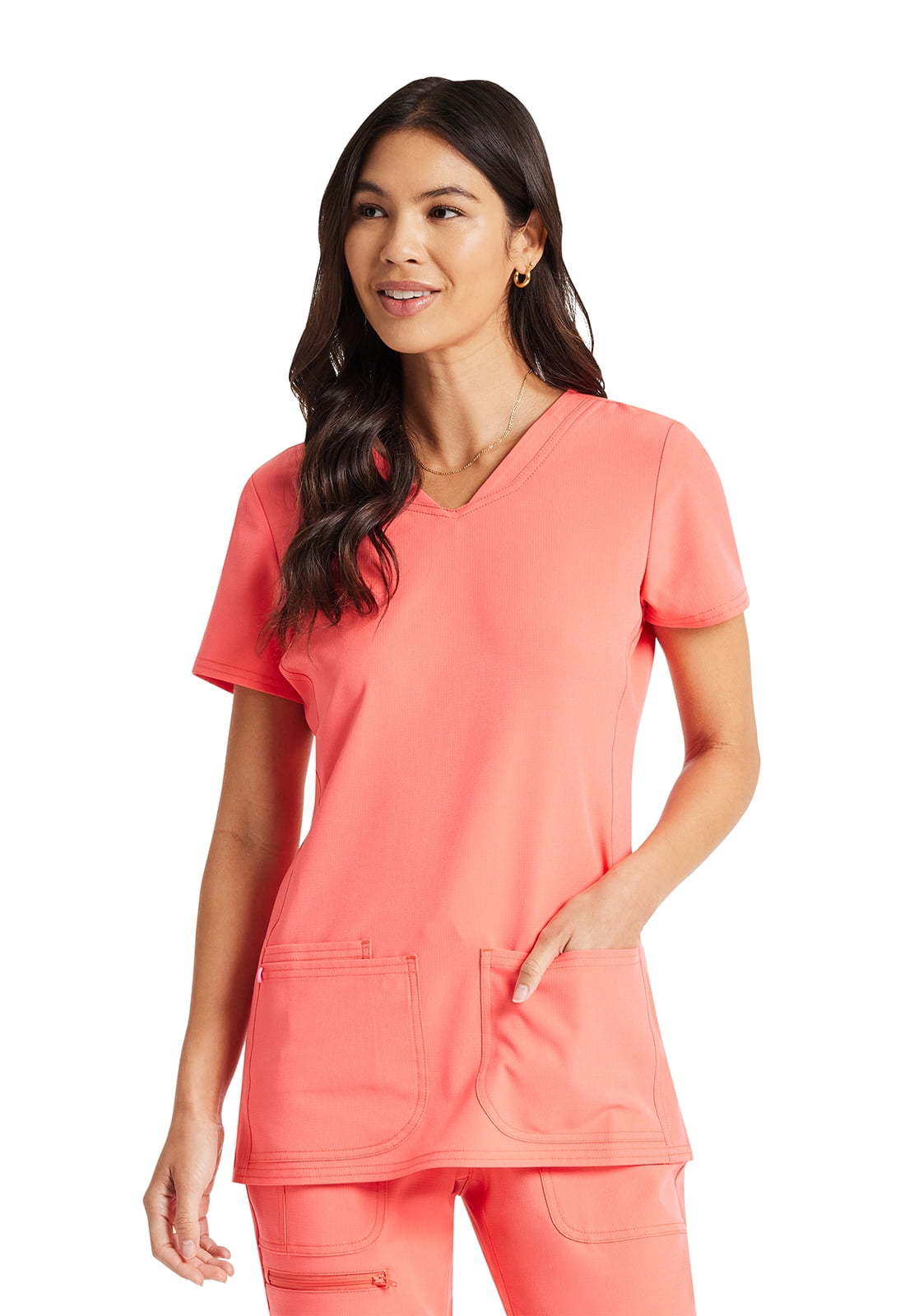Heartsoul Break On Through Scrubs Top For Women Shaped V-Neck 20710 ...