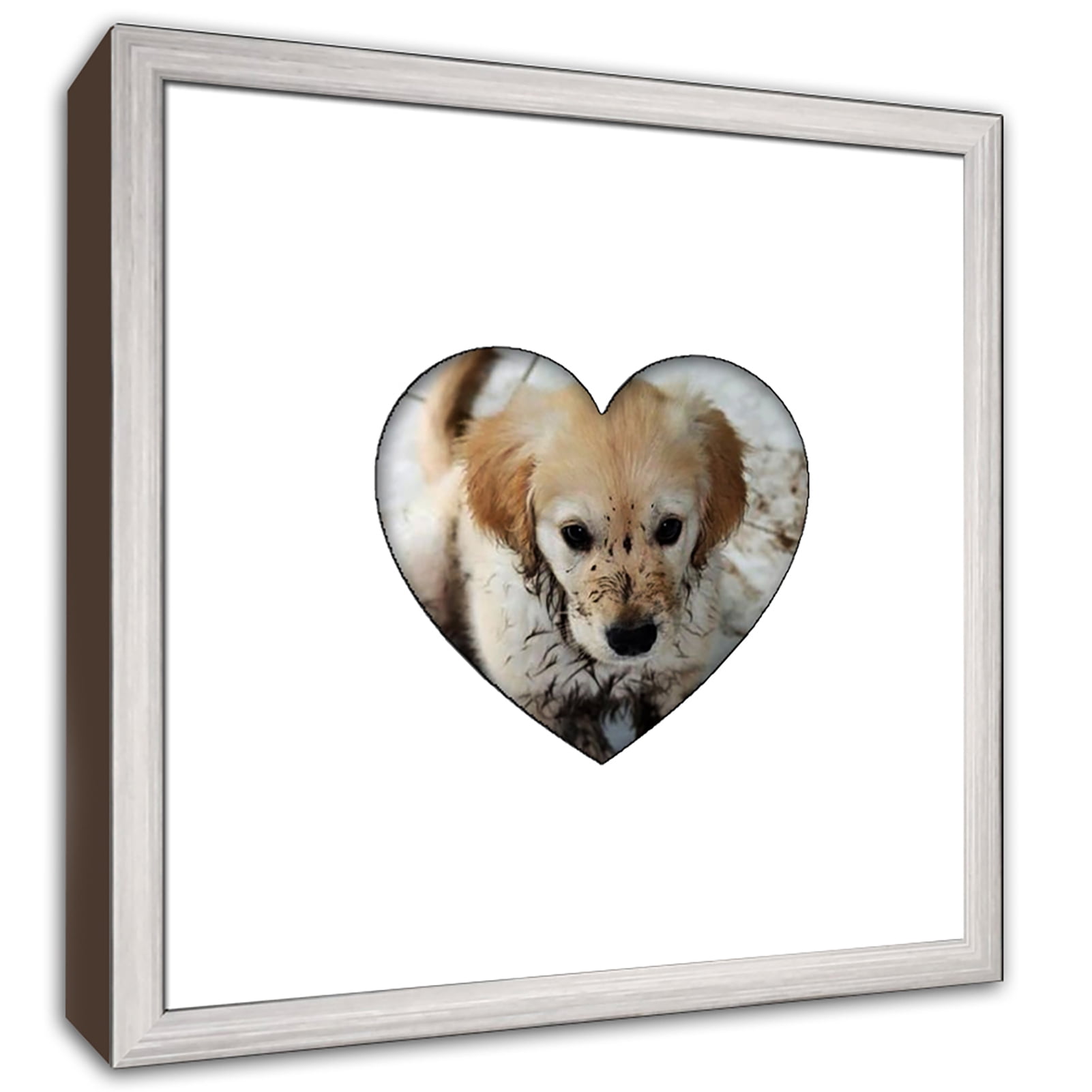 Heartstagram Picture Frame - Stainless Steel Wood Frame With Heart ...