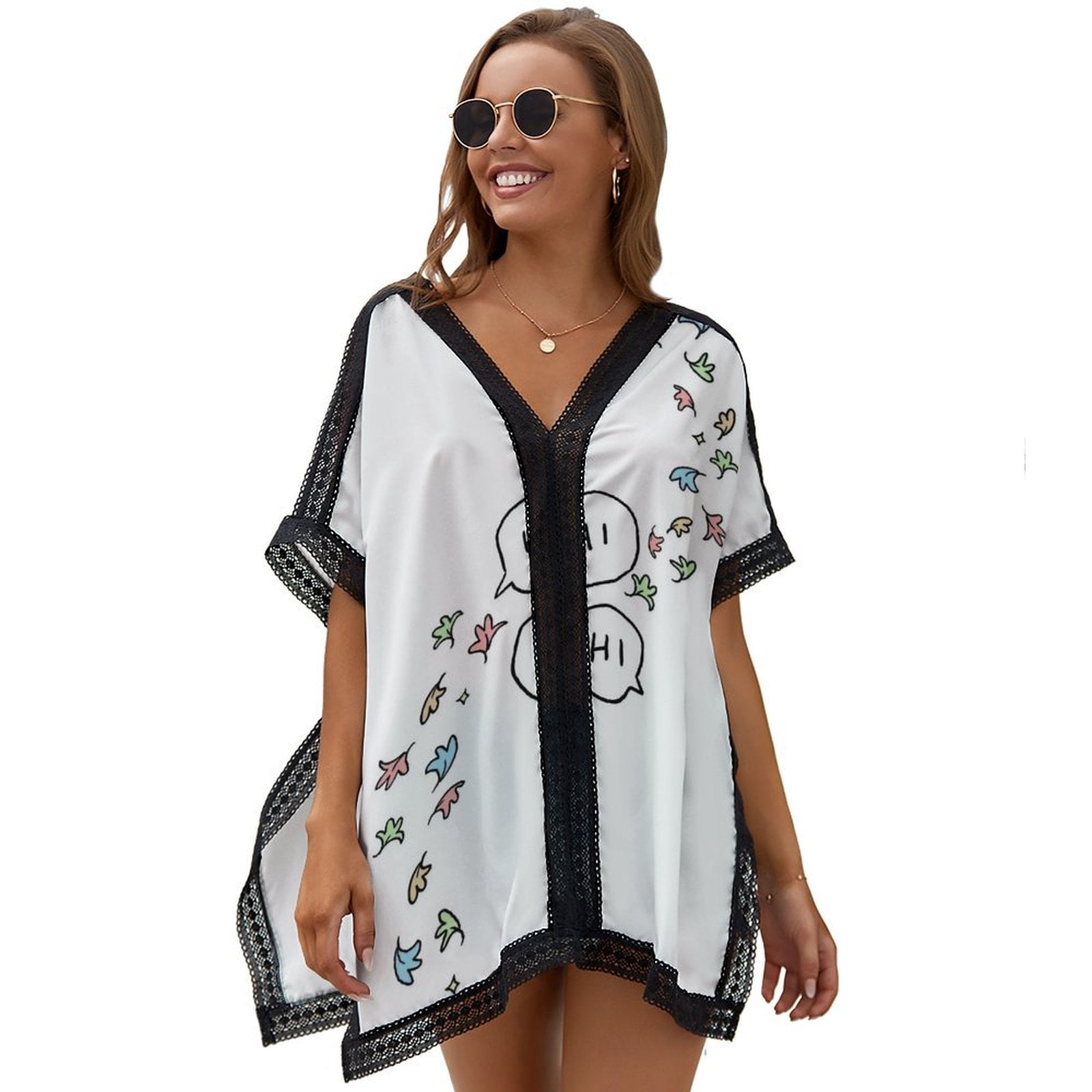Heartstopper Greeting Women's Swimsuit Coverup Summer Beach Cover Up ...