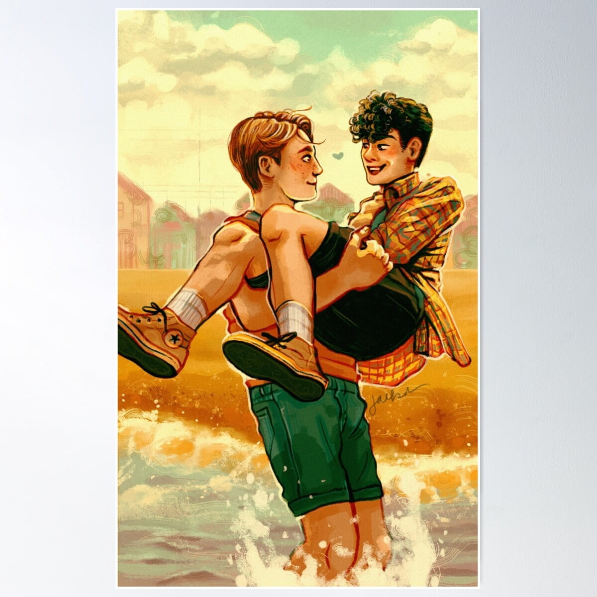 Heartstopper - Nick And Charlie Poster Wall Art, Modern Wall Decor For ...