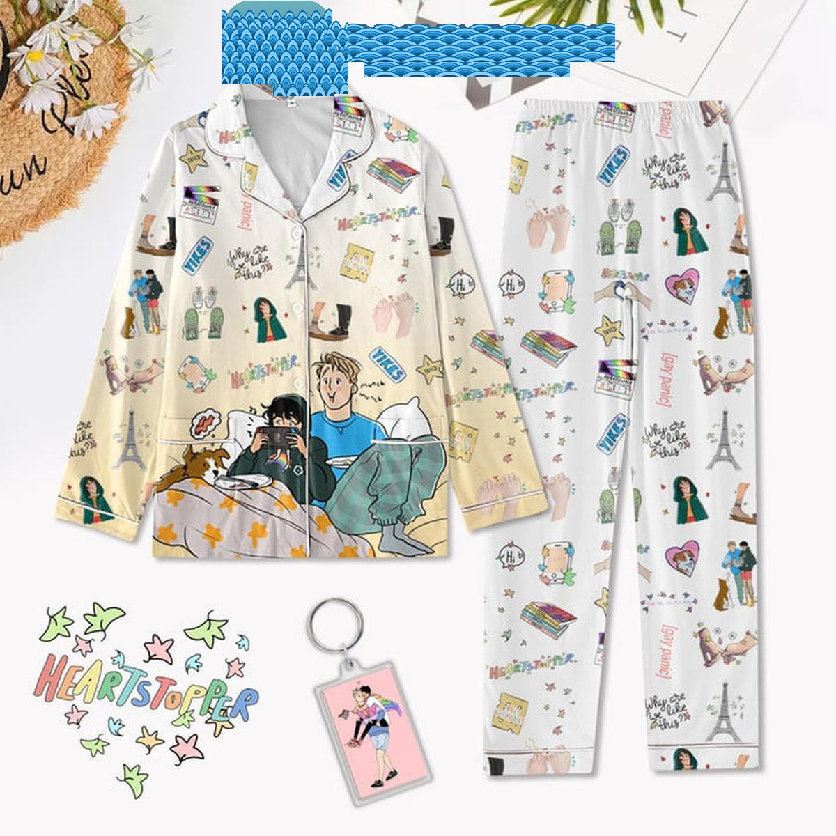 Heartstopper Why Are We Like This Christmas Polyester Pajamas Set ...