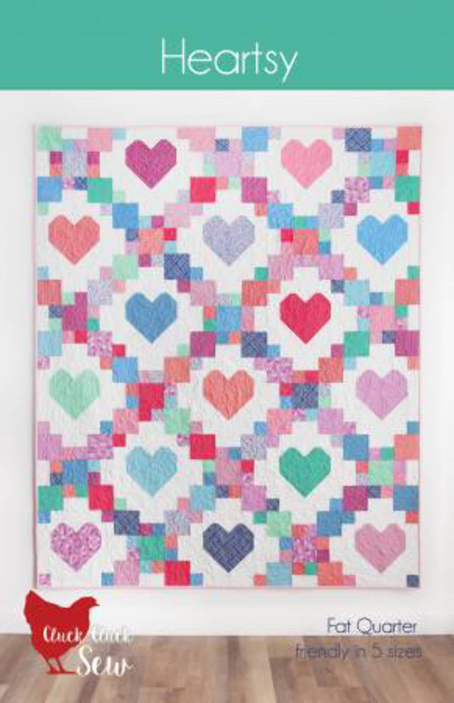 Cluck Cluck Sew Heartsy Quilt Pattern CCS205, 5 Sizes - Walmart.com