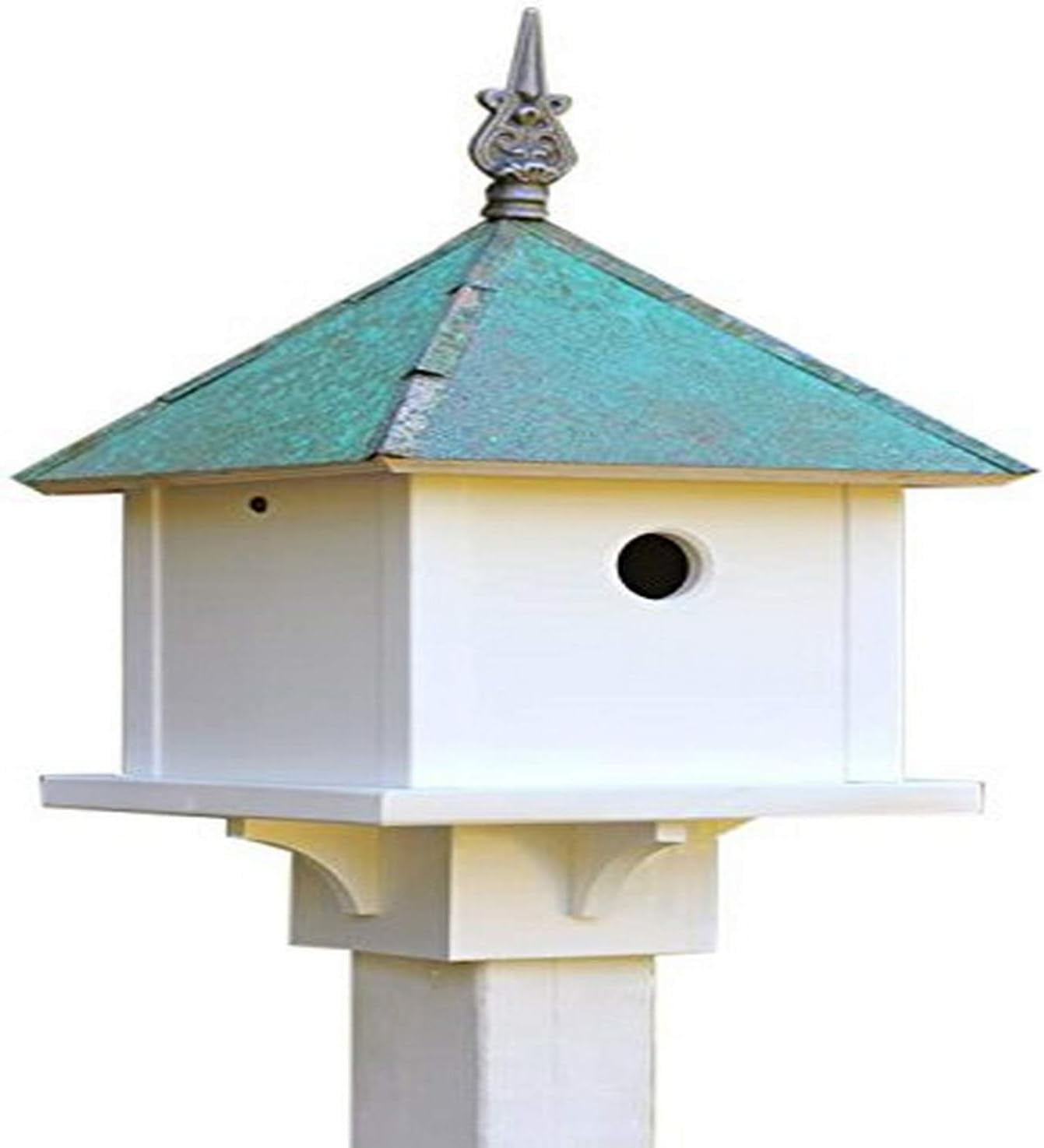 Heartwood Skybox Bird House with Verdigris Roof - Walmart.com