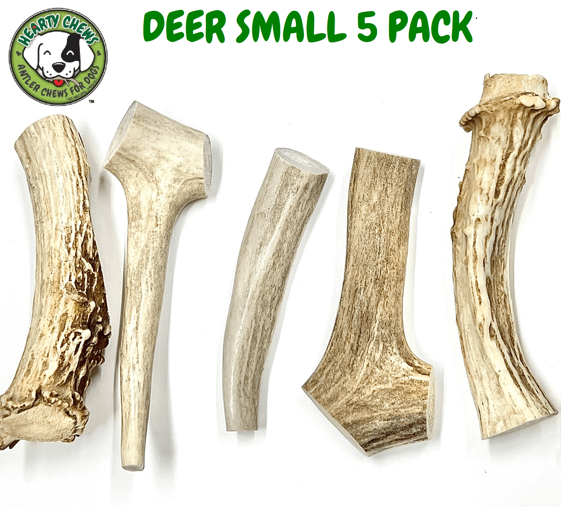 Hearty Chews - Premium DEER Antlers for Dogs, 100% Organic, Naturally ...