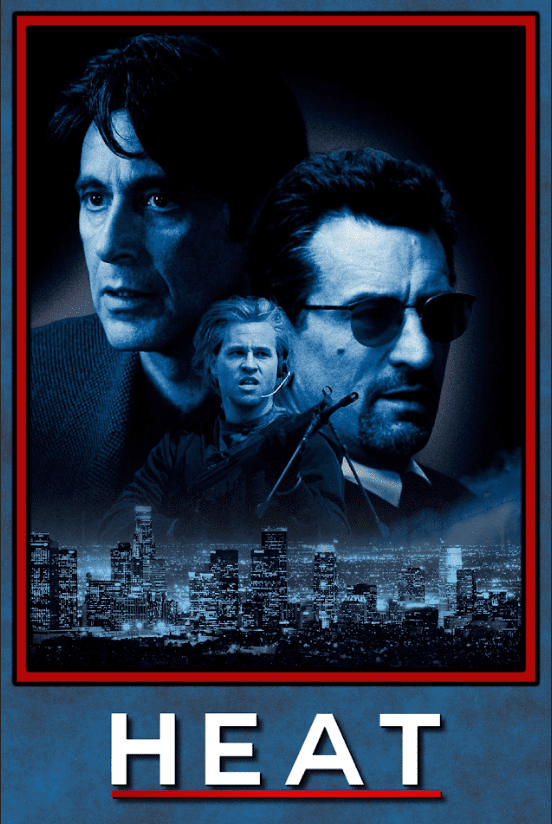 Heat 1995 Poster 24x36 - Al Pacino Robert De Niro Crime Drama Classic ...