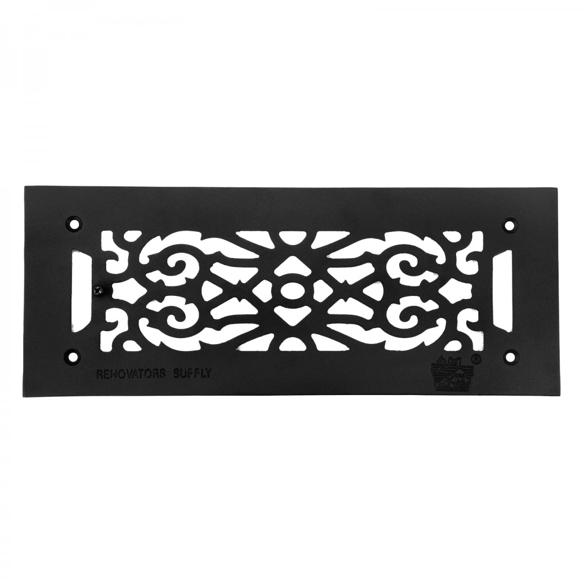 Heat Air Vent Registers Grille Cast Victorian Black Air Vent Renovators ...
