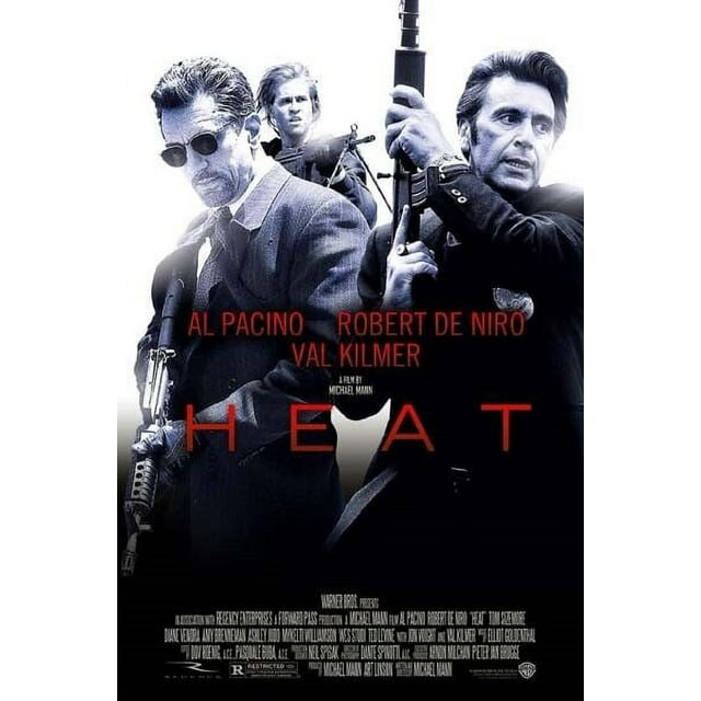 Heat Al Pacino Robert de Niro Val Kilmer 8x12 inch movie poster ...
