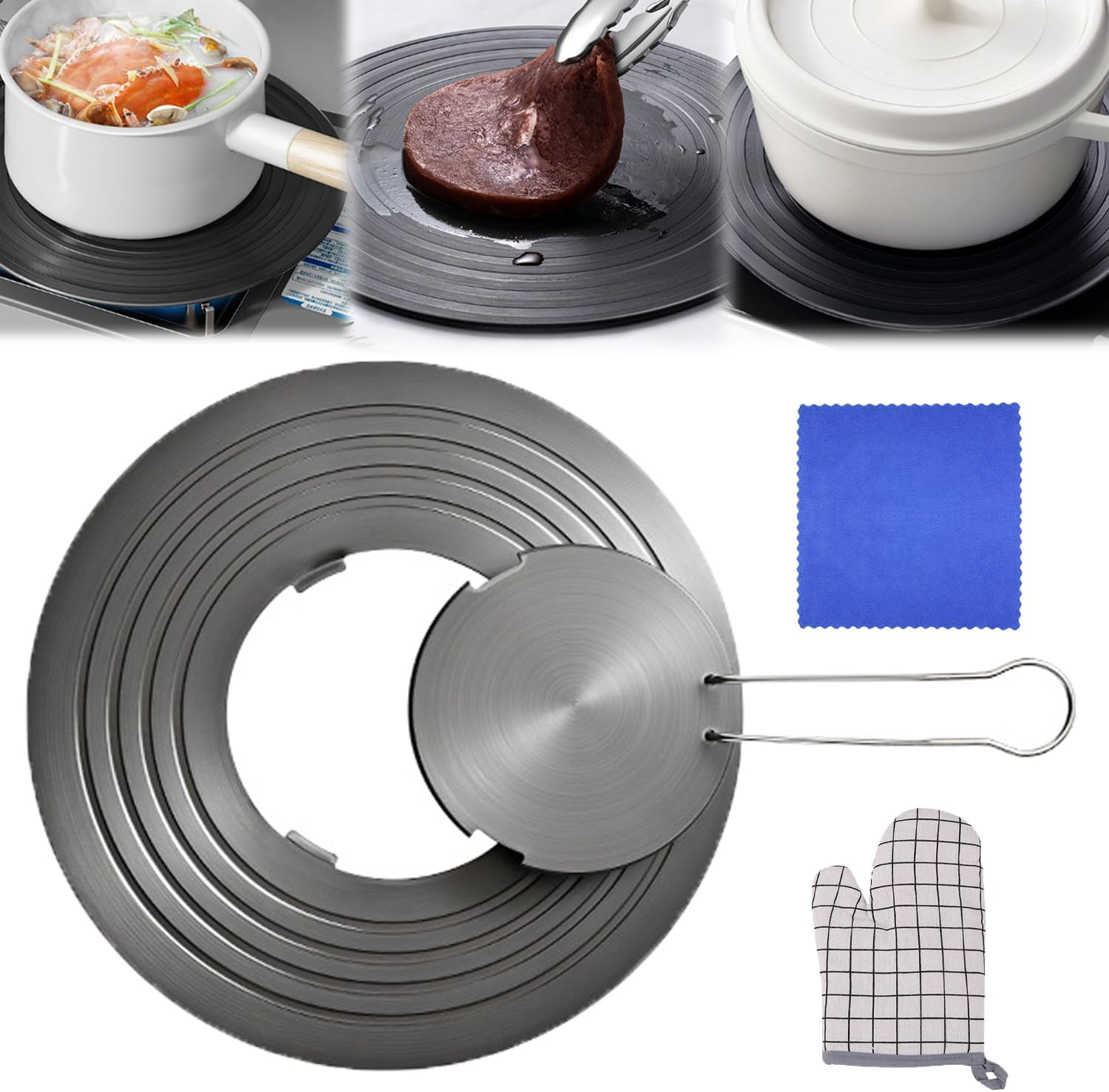 Heat Conduction Plate for Gas Stove,2025 Removable Heat Conduction ...
