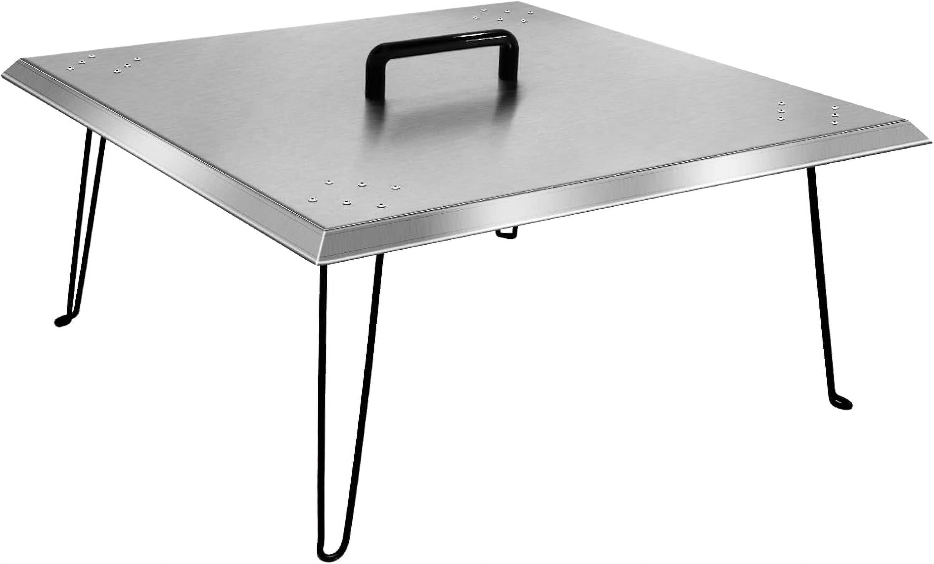 Heat Deflector 24x24x13'', Stainless Steel Fire Pit Cover 1.5mm Thick ...