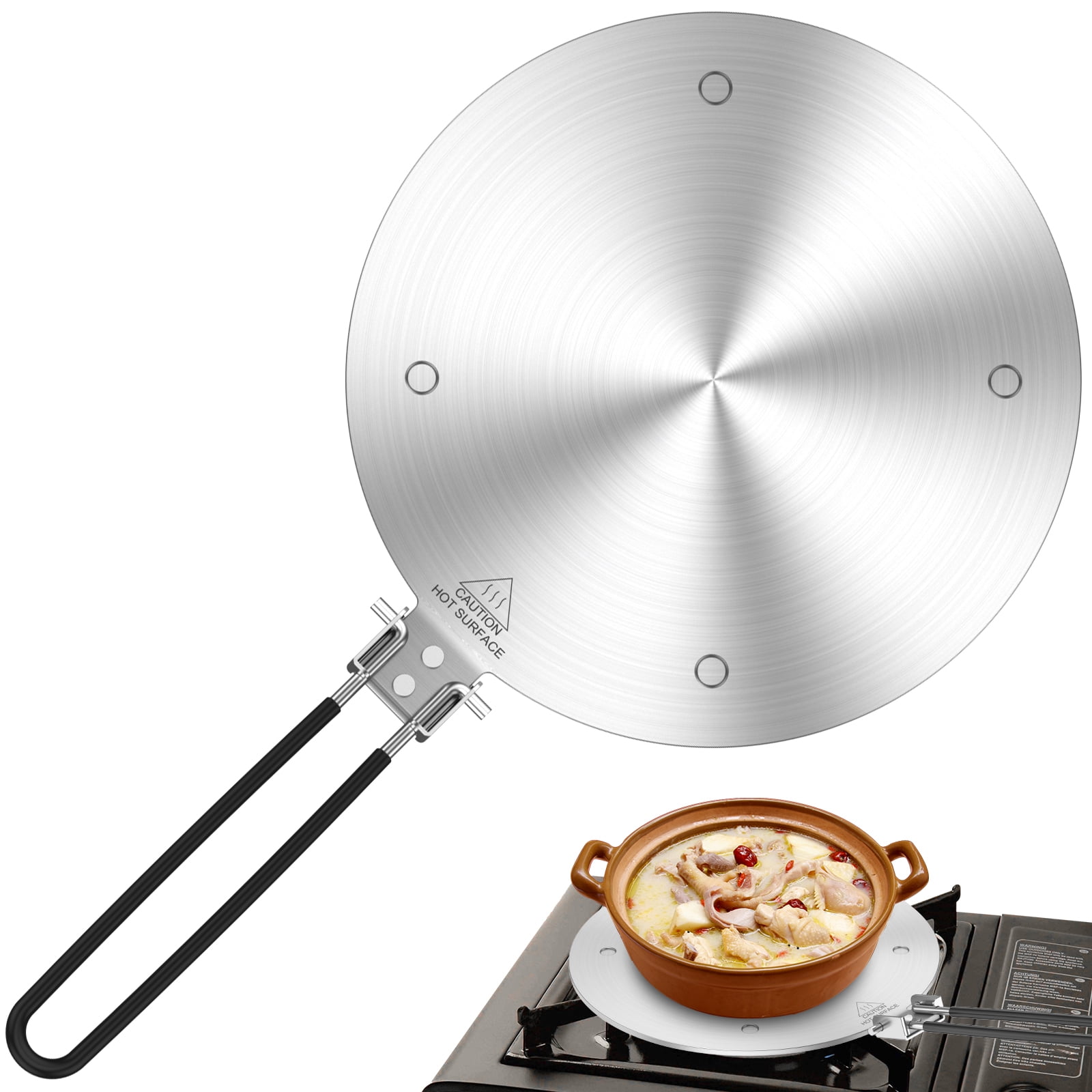 Heat Diffuser Plate 20/24cm Stainless Steel Induction Plate Adapter ...