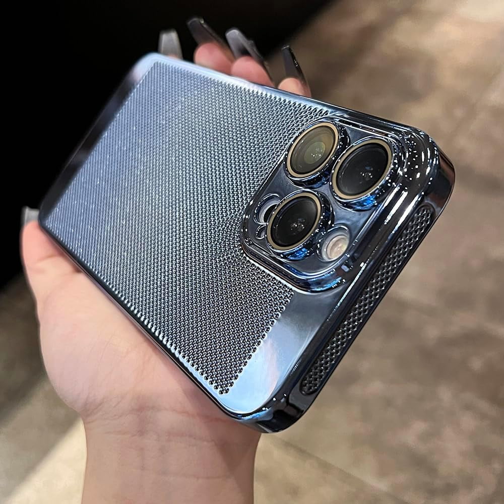 Heat Dissipation Breathable Cooling Case for iPhone 13 Pro Max Plating ...