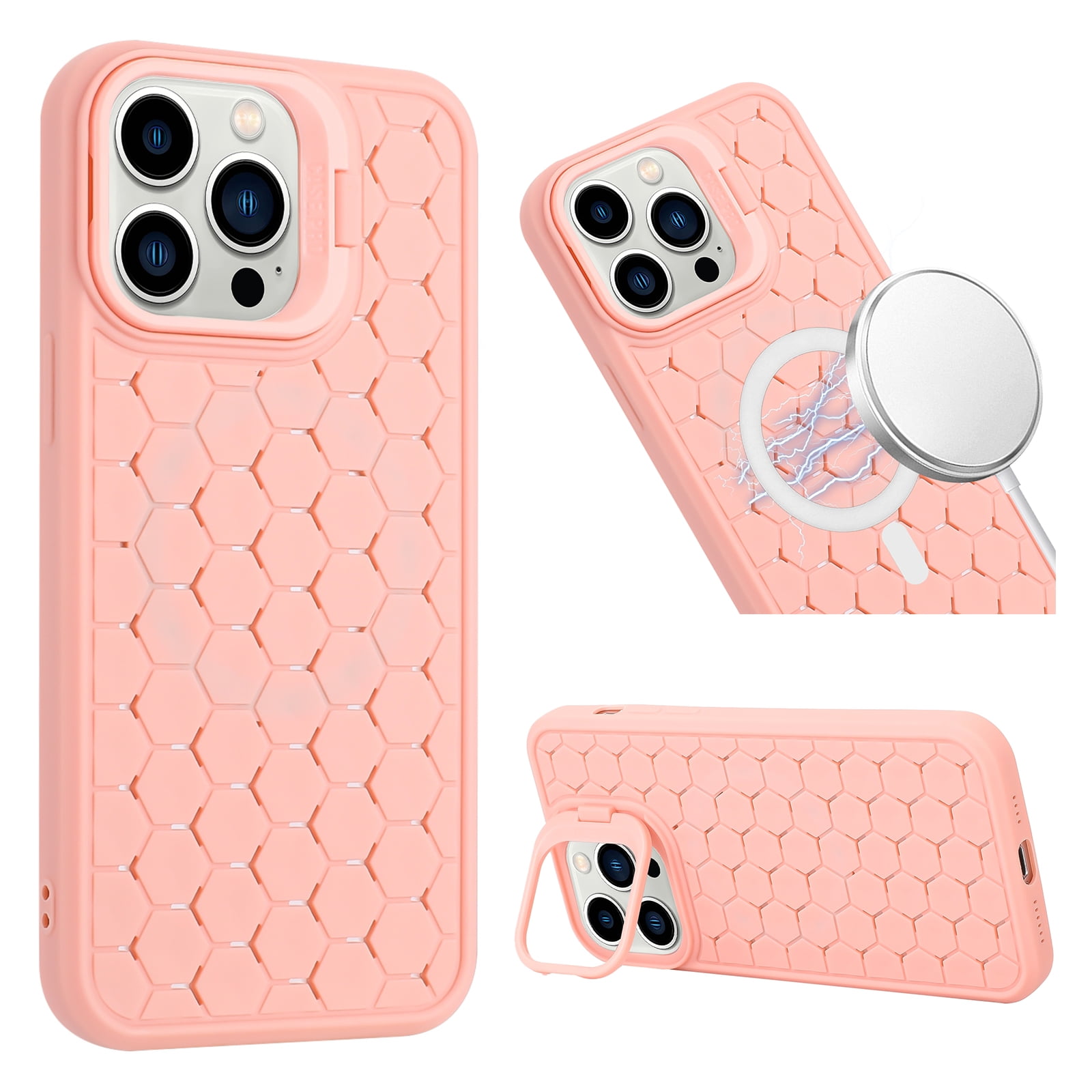 Heat Dissipation for iPhone 15 Pro Max Case with Stand [Magnetic ...