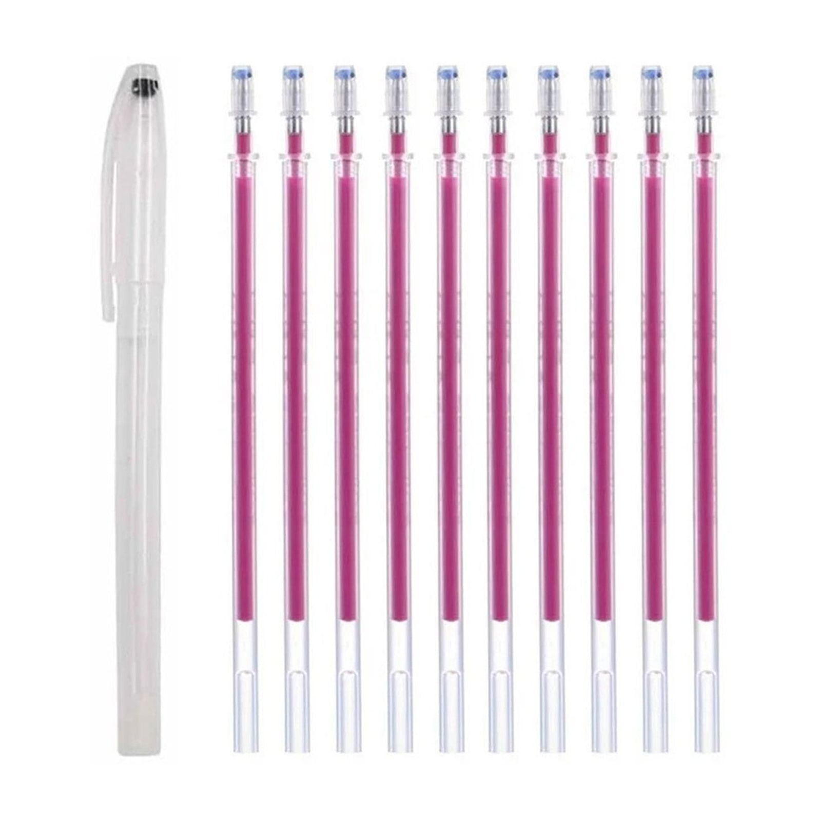 Heat Erasable Pens for Fabric with 10 Refills, Fabric Marking Pens ...
