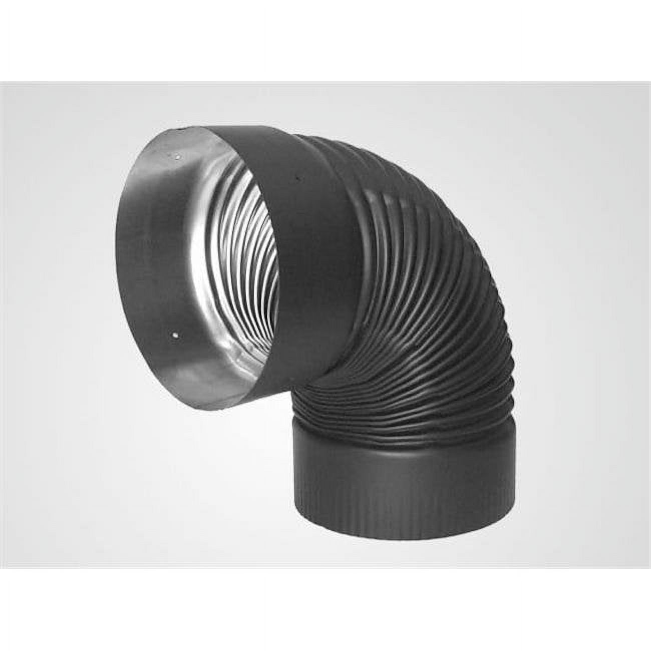 Heat Fab 8 Inch x 90 Degree Elbow Black Stovepipe - 22 Ga. - Walmart.com
