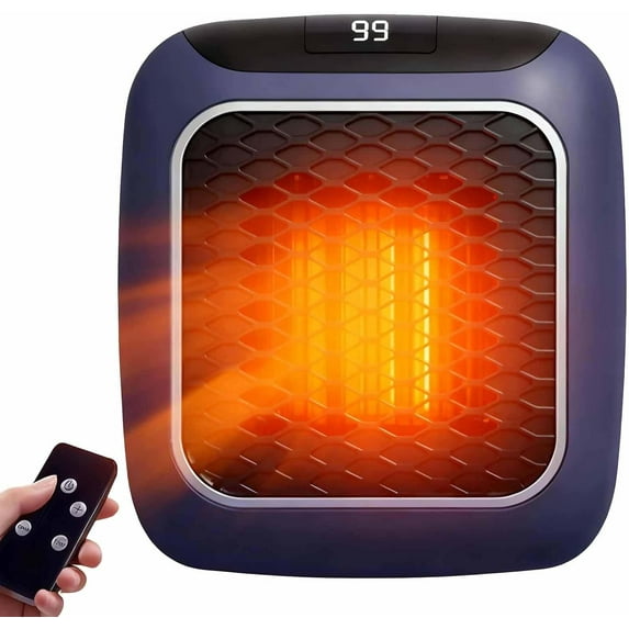 Heat Flash Heater, Ceramic Wall Heater Plug In, 800W Mini Portable ...