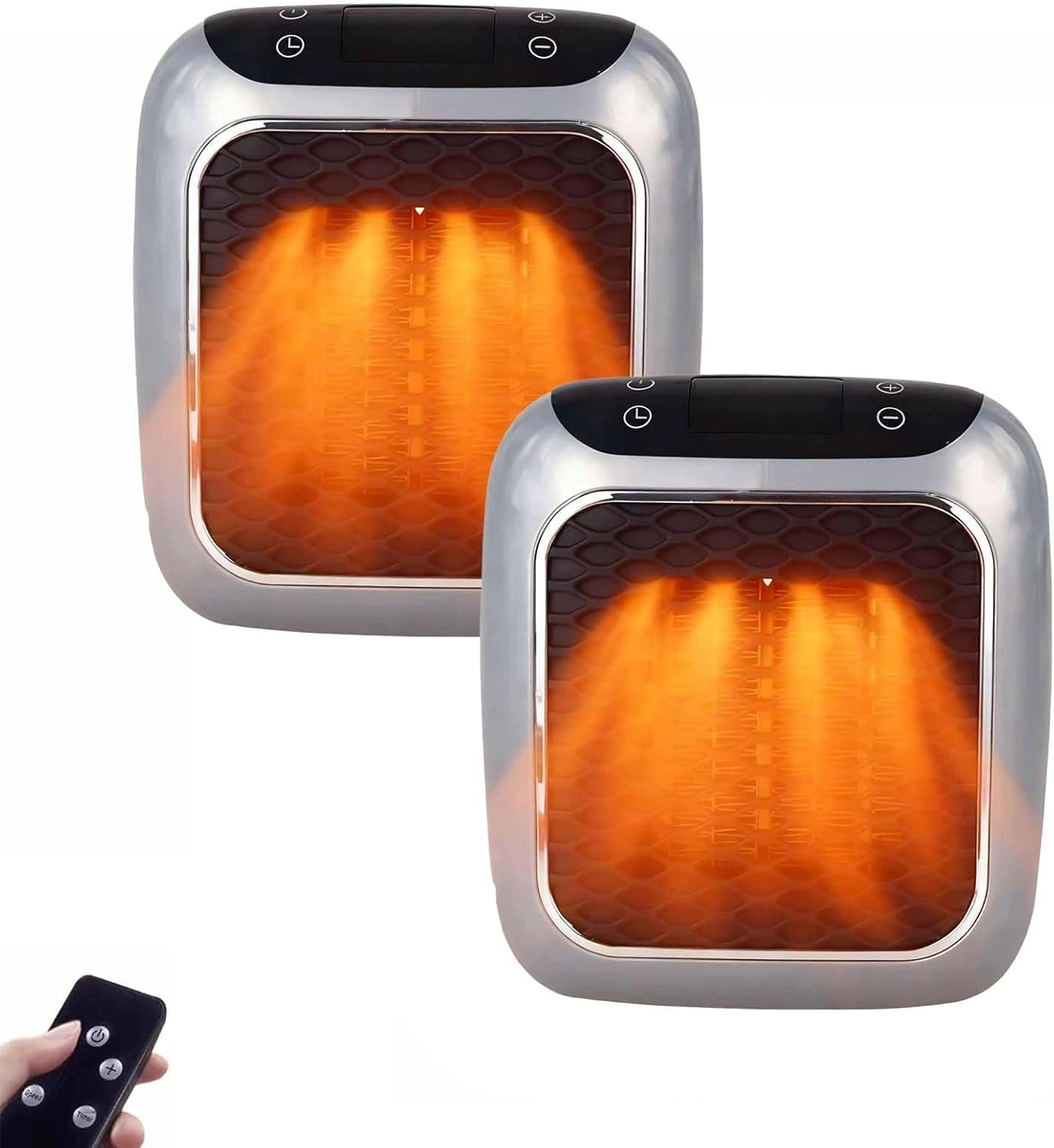 Heat Flash Heater, Ceramic Wall Heater Plug In, 800W Mini Portable ...