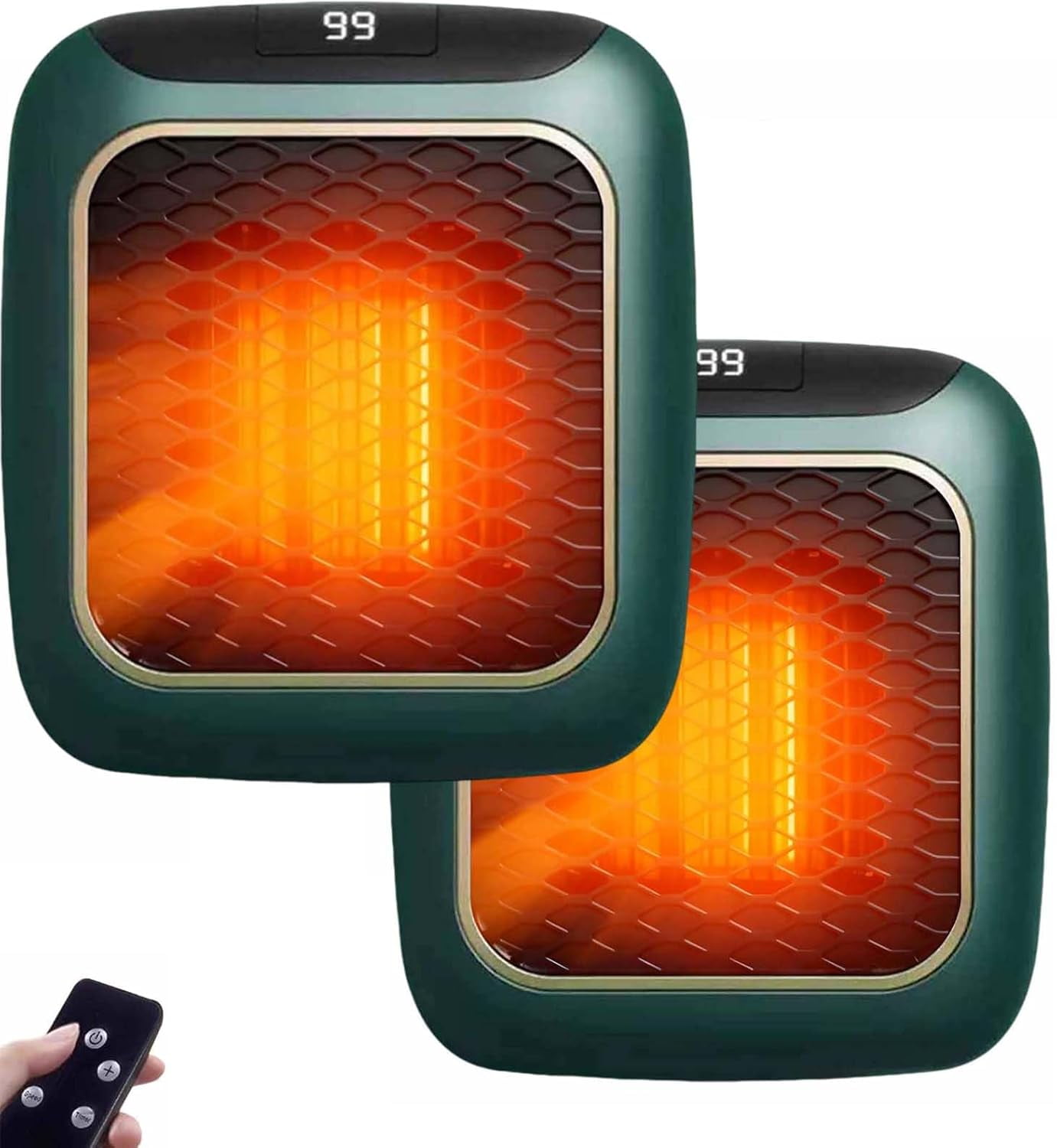 Heat Flash Heater, Ceramic Wall Heater Plug In, 800W Mini Portable ...