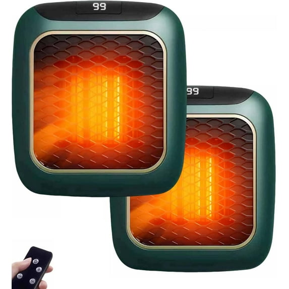 Heat Flash Heater, Ceramic Wall Heater Plug In, 800W Mini Portable ...
