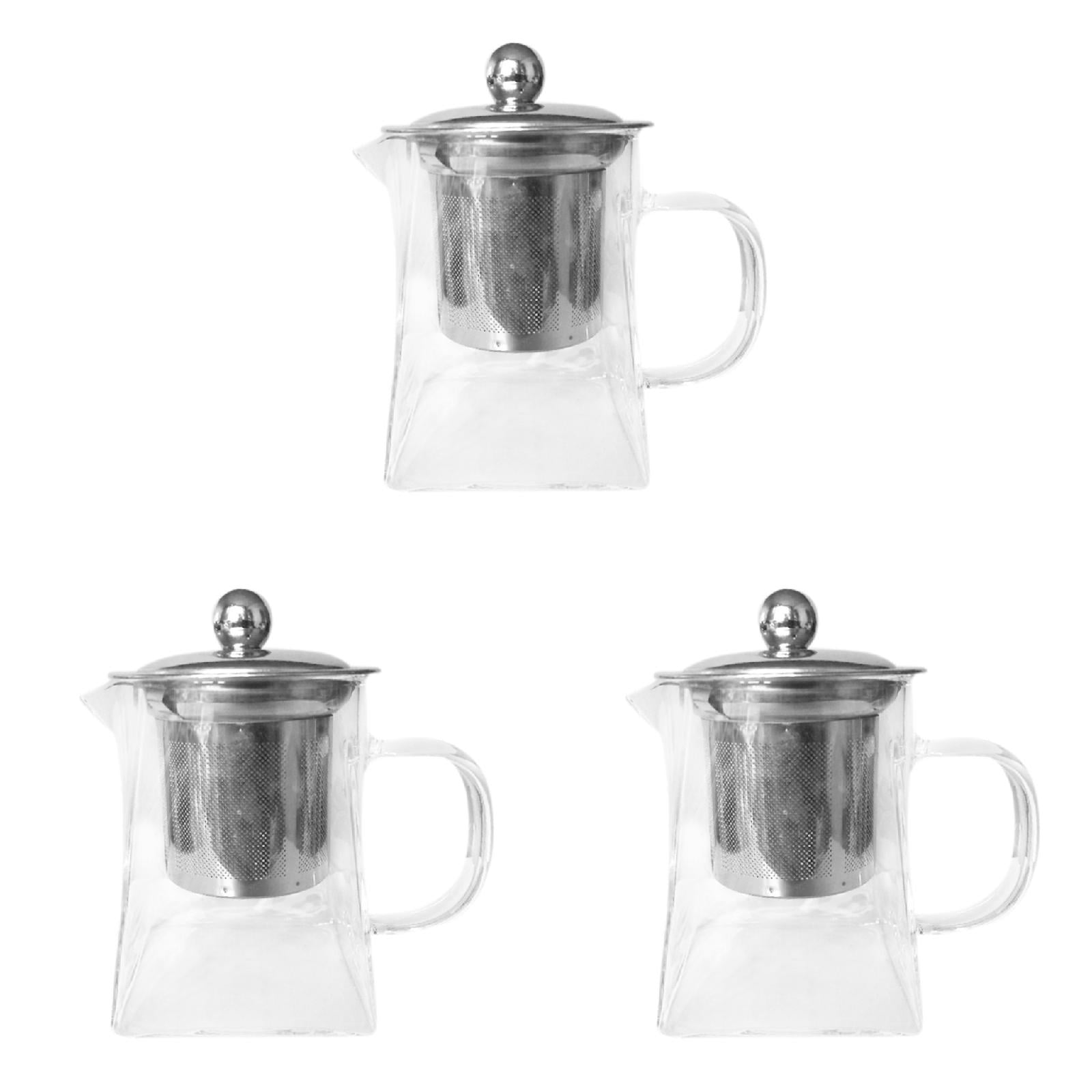 Heat Glass Teapot with Strainer Filter Infuser Tea Pot 350ml Ceramic ...