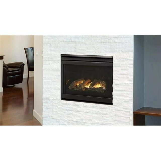 Heat & Glo 32 in. Slimline Fusion Direct Vent Traditional Gas Fireplace ...