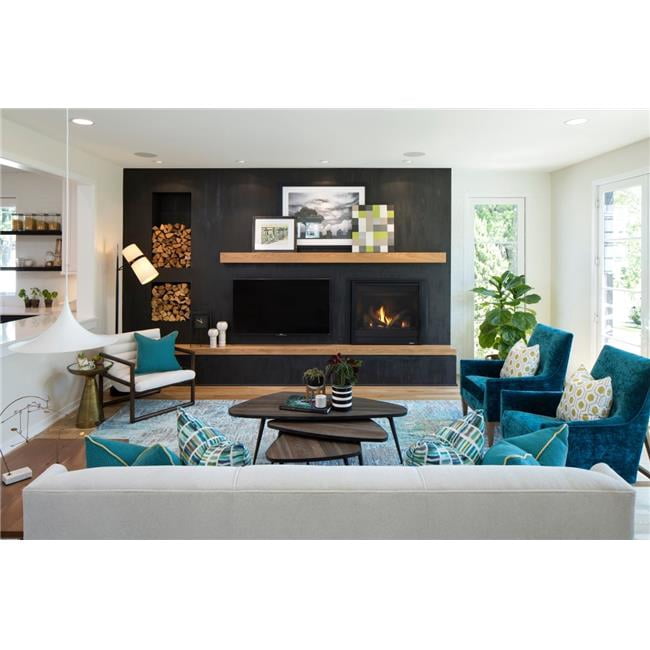 Heat & Glo 42 in. Slimline Direct Vent Traditional Gas Fireplace with ...