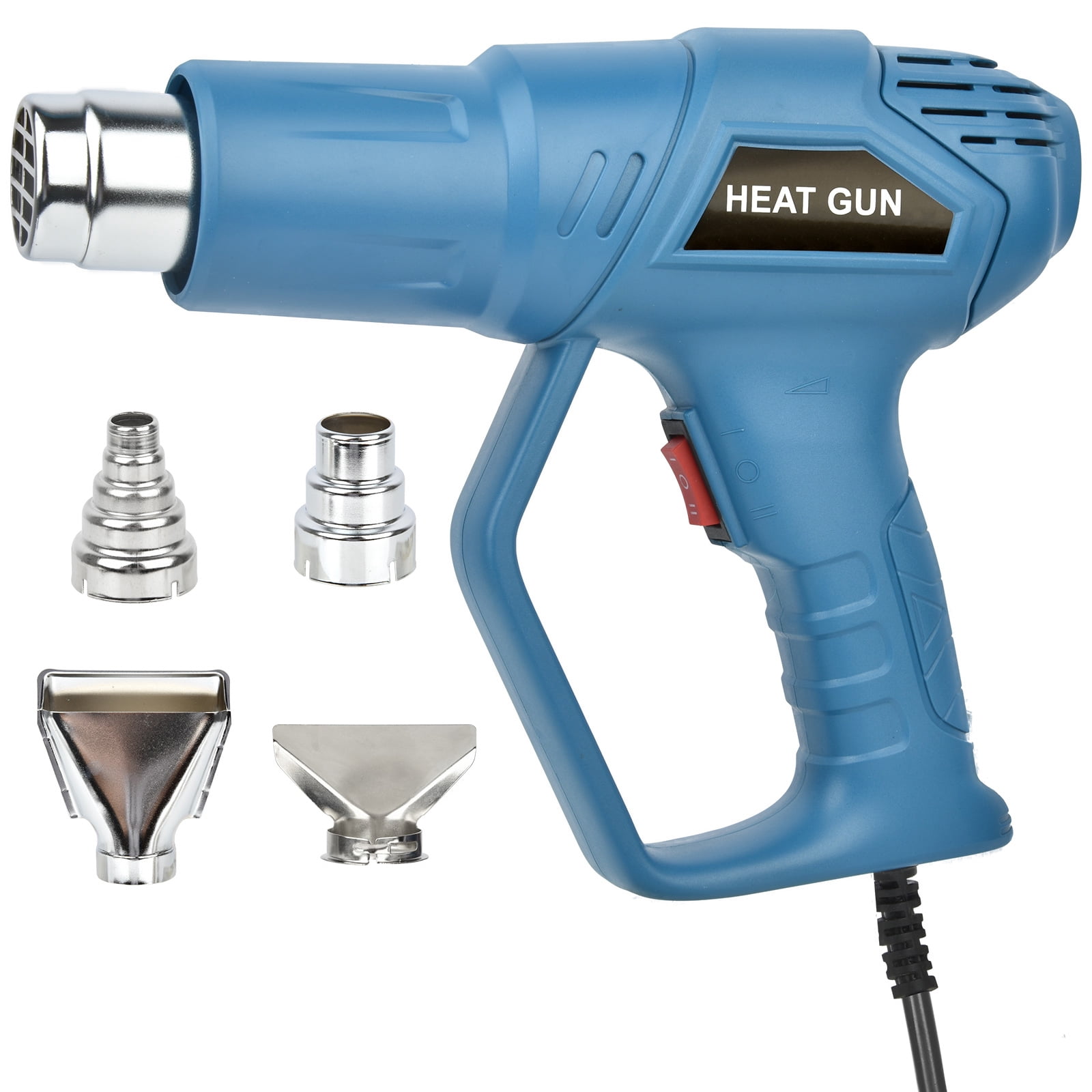 Heat Gun, 2000W Hot Air Gun Kit with 4 Nozzles, Fast Heating and Dual ...