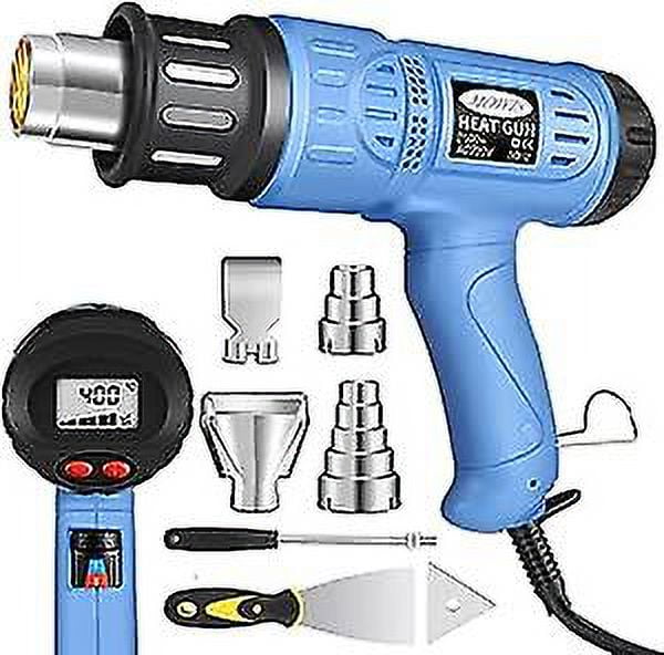 Heat Guns, 2000W Hot Air Gun with LCD Display, 50C-600C Adjustable ...