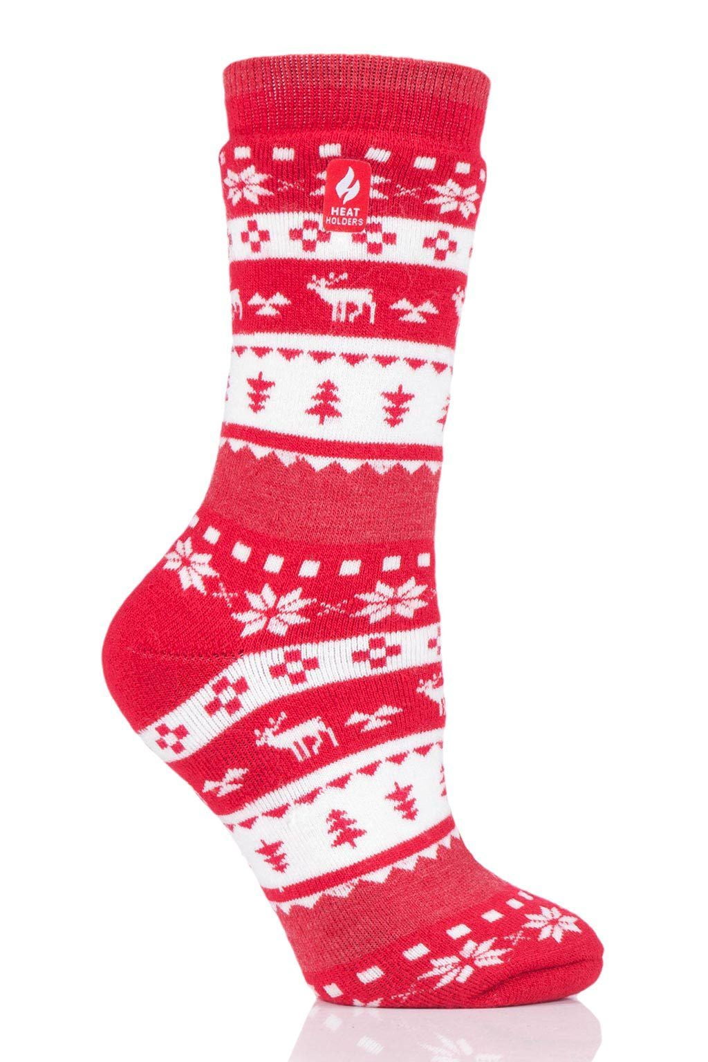 Heat Holder Women's Festive Fairisle LITE Socks| Warm + Soft, Hiking ...