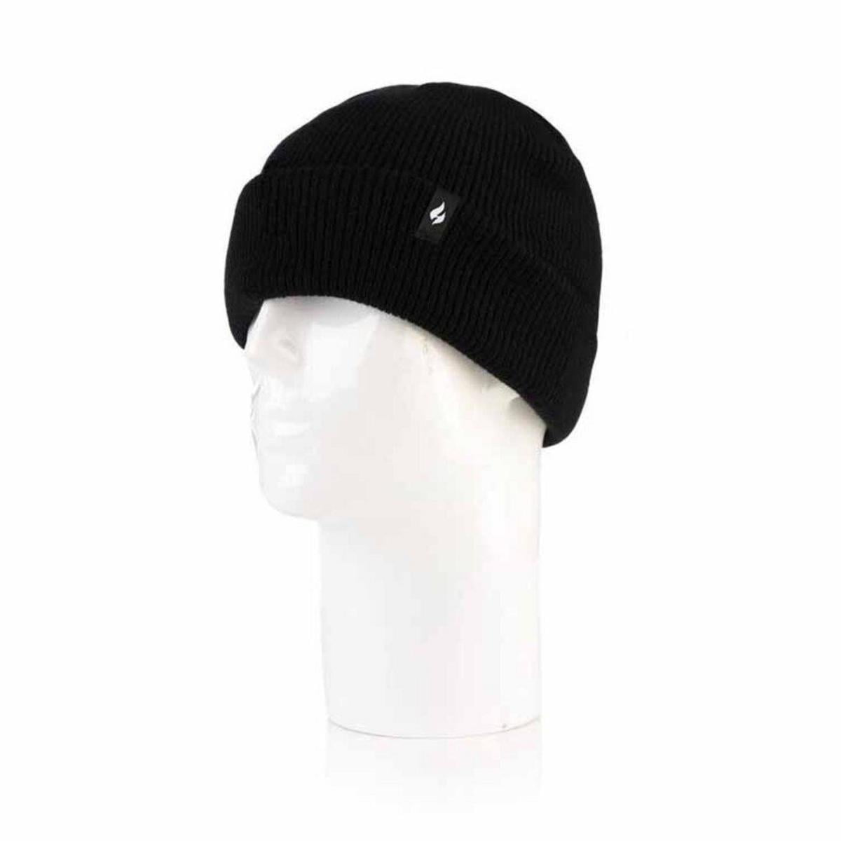 Heat Holders Men's Oran Solid Flat Knit Roll Up Hat - Walmart.com
