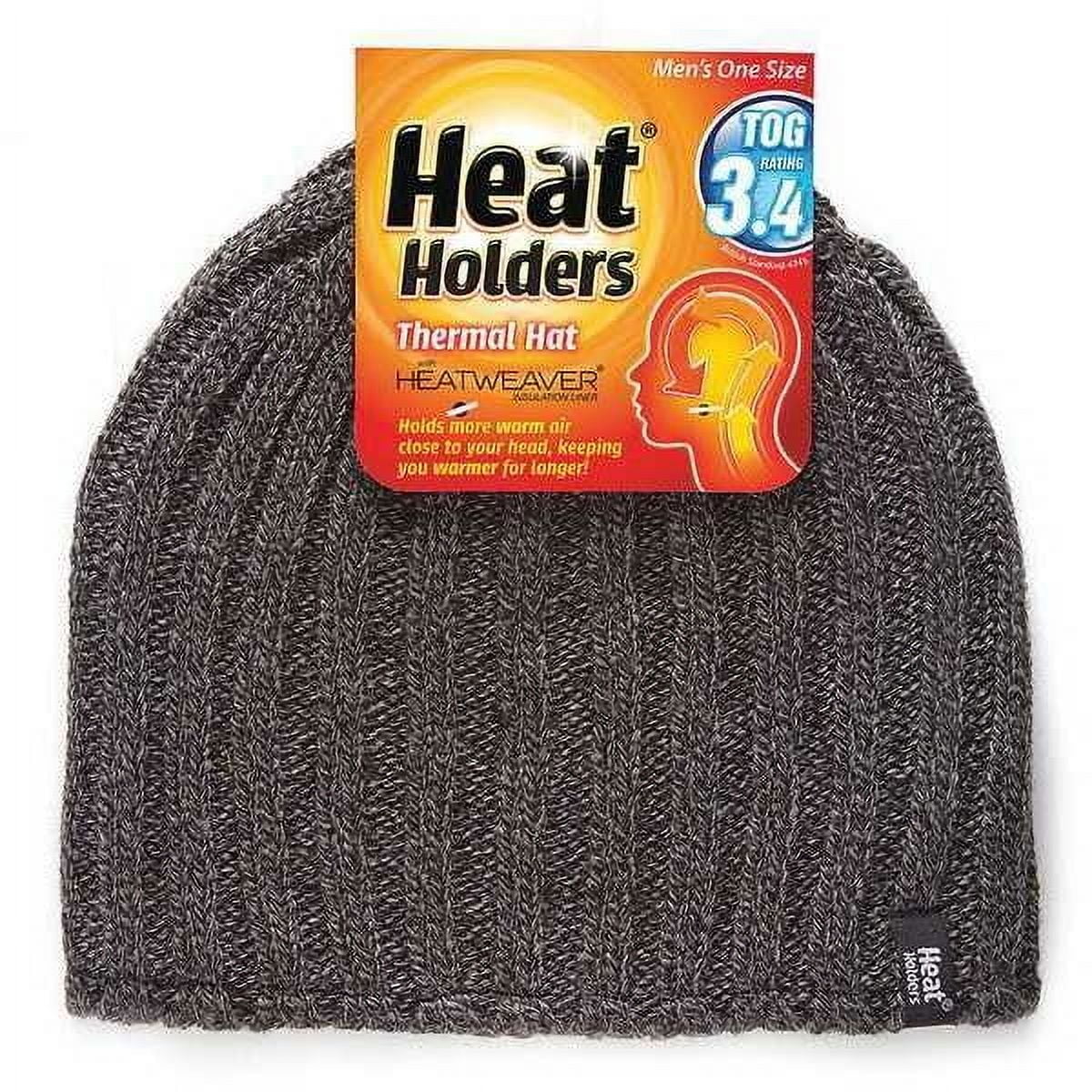 Heat Holders Mens Hat One Size - Charcoal - Walmart.com