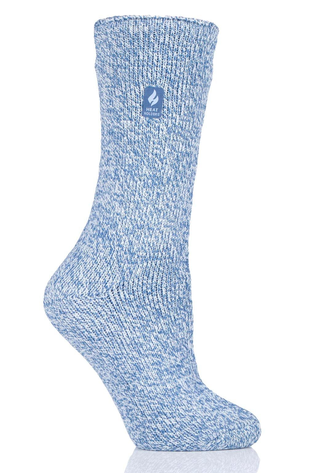 Heat Holders Primrose Women's 5 to 9 Denim/Cream Crew Sock HHW05202 ...