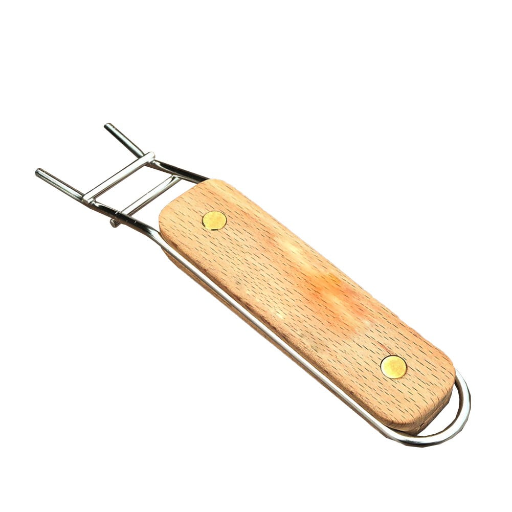 Heat Insulation Beech Wood BBQ Pan Outdoor Cooking Portable BBQ Tool ...