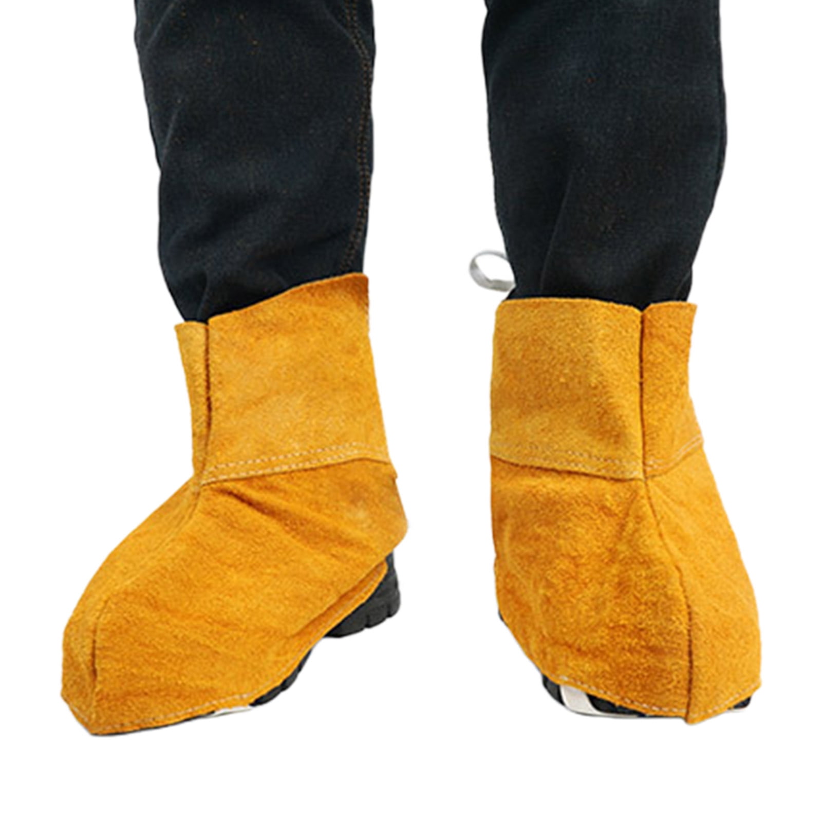 Heat Insulation Leather Welding Spats Adjustable Boot Covers Shoe ...