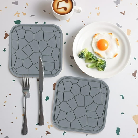 Heat Insulation Pad, Non-Slip Kitchen Table Mat, Flexible Silicone ...