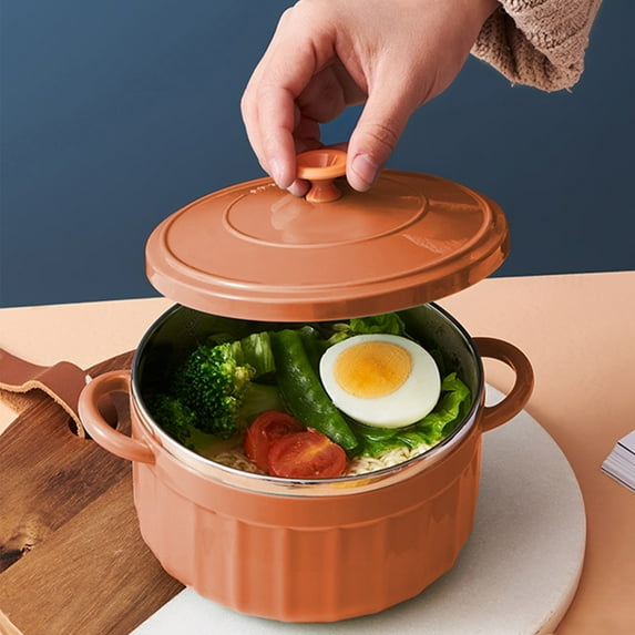 Heat Insulation Scald Bowl – 5.4 x 5.4 x 4.5in 850ml Plastic Soup ...