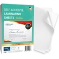 No Heat Laminating Sheets Self Sealing 8.5 x 11 Inch, 25 Pack, 4mil ...