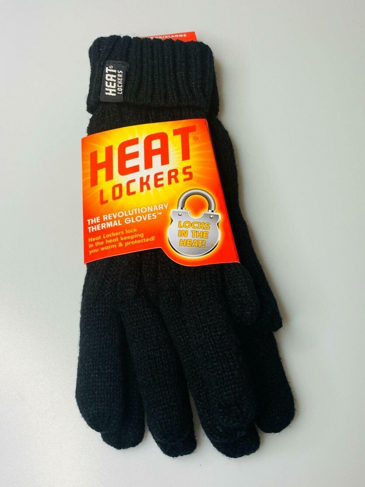 Heat Lockers Thermal Gloves Women's Black Large/x-large - - Walmart.com
