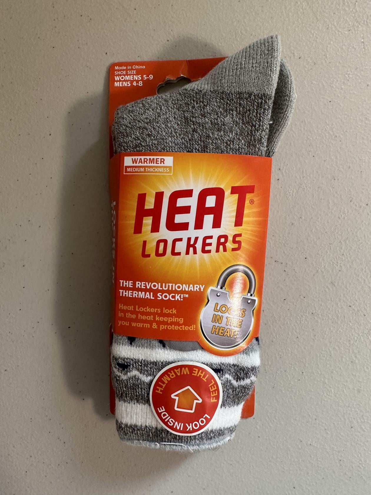 Heat Lockers Thermal Sock Medium Thickness, 1 Pair - Mens 4-8 Womens 5 ...