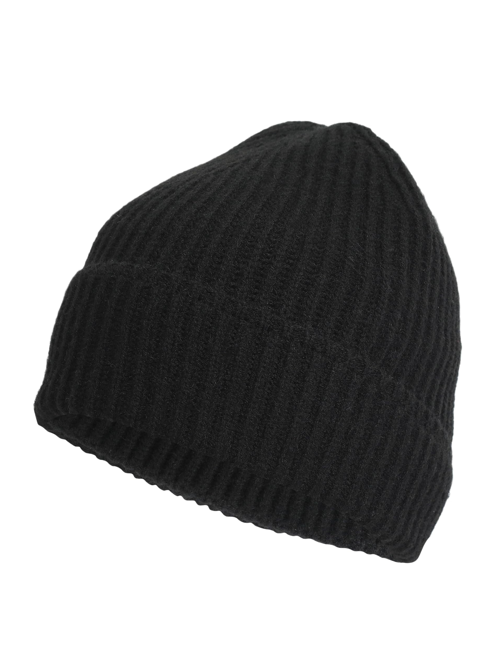 Heat Logic Men's Faux Fur-Lined Rib Cuff Beanie with Tipping, Warm ...