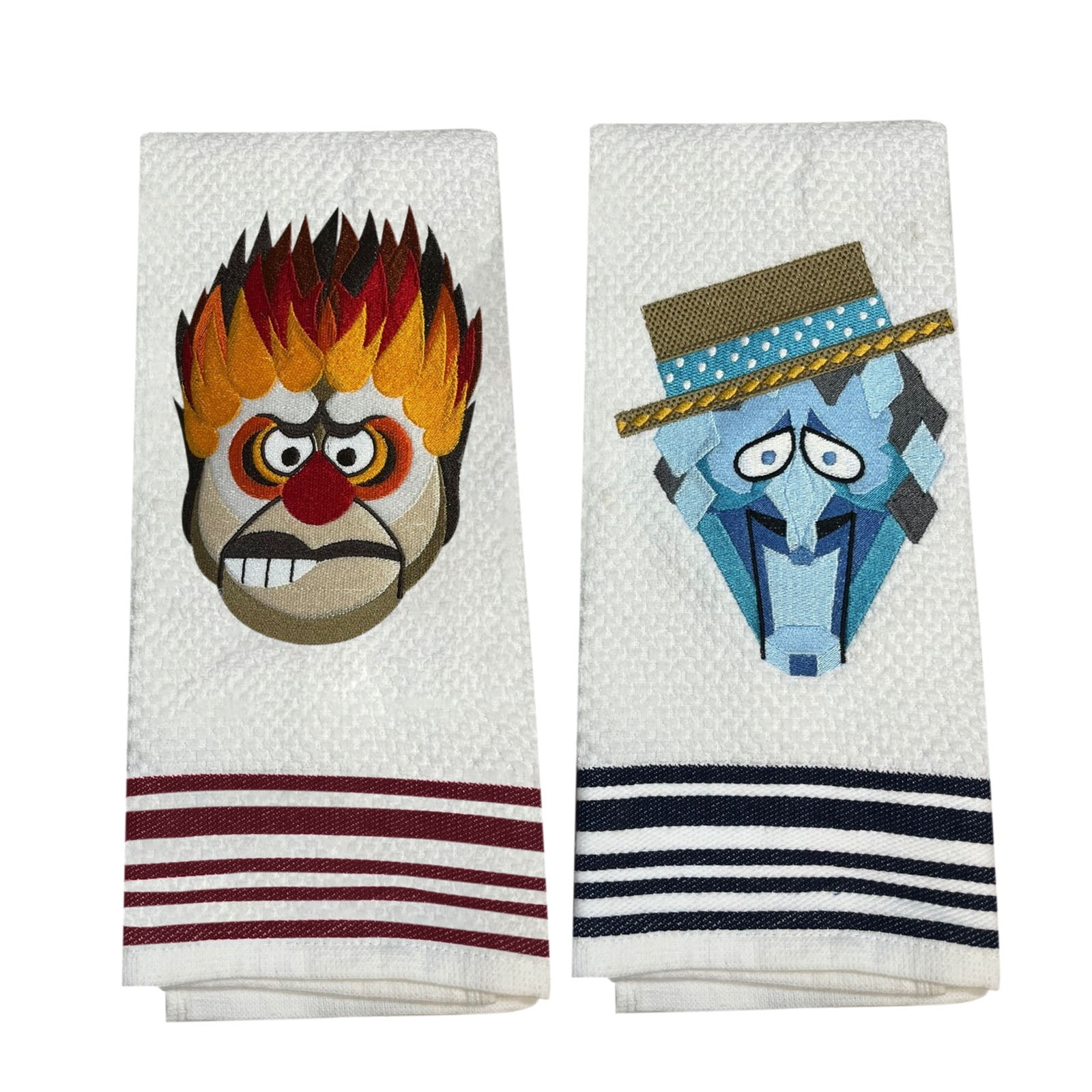 Heat Miser Snow Miser Christmas Towel Embroidered Decorative Large ...