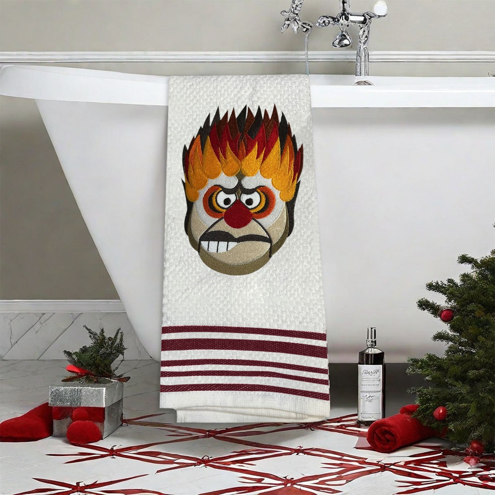 Heat Miser Snow Miser Christmas Towel Decorative Large Cotton Hand ...