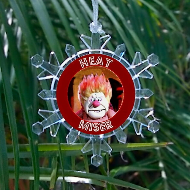 Heat Miser Snowflake Colored Blinking Light Holiday Christmas Tree ...