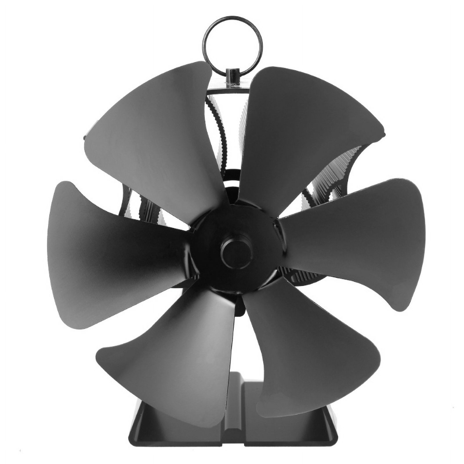 Heat Powered Stove Fan Silent Operation 6-Blade without Electricity ...