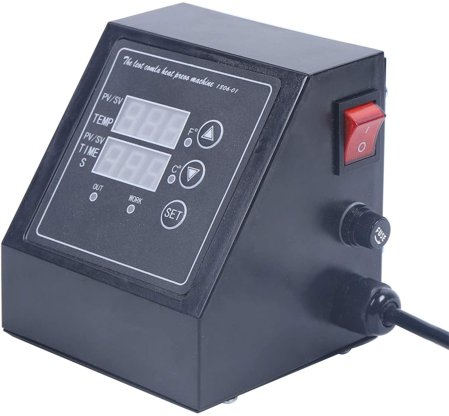 Heat Press Control Box,Time Temperature Controller 0-392°F Settings ...