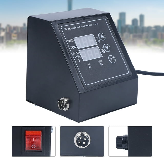 Heat Press Digital Dual Display Control Box-Temperature for Heat Press ...