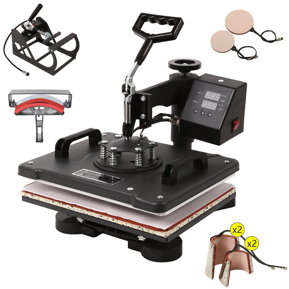 Heat Press Machine 12"x15" 8 in 1 Combo Digital Multifunctional ...